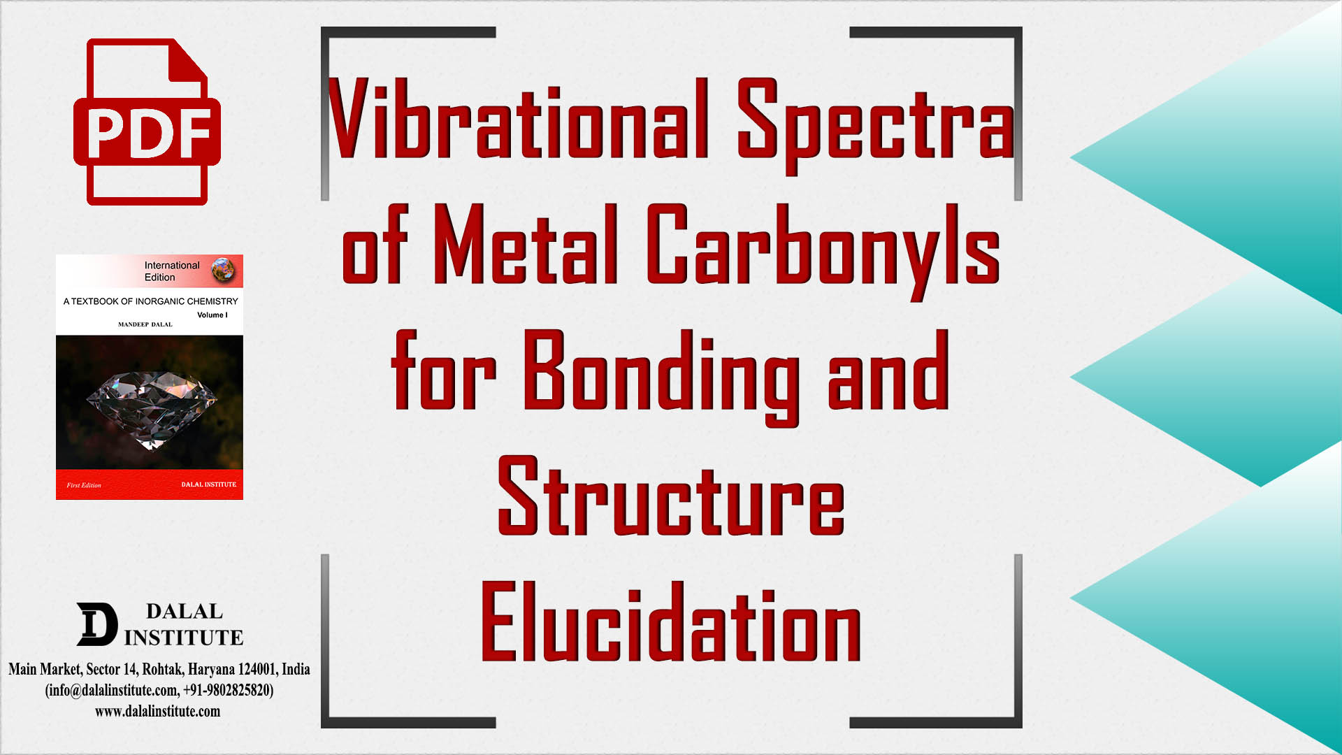 Vibrational Spectra of Metal Carbonyls for Bonding and Structure ...
